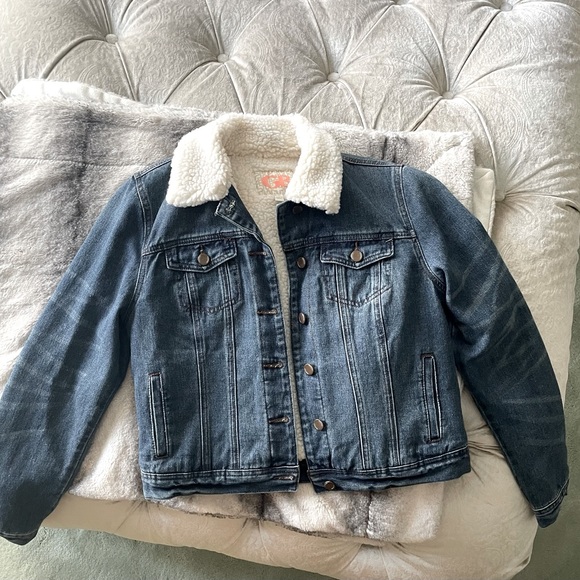 Gianni Bini | Jackets & Coats | Blue Jean Jacket White Lined | Poshmark